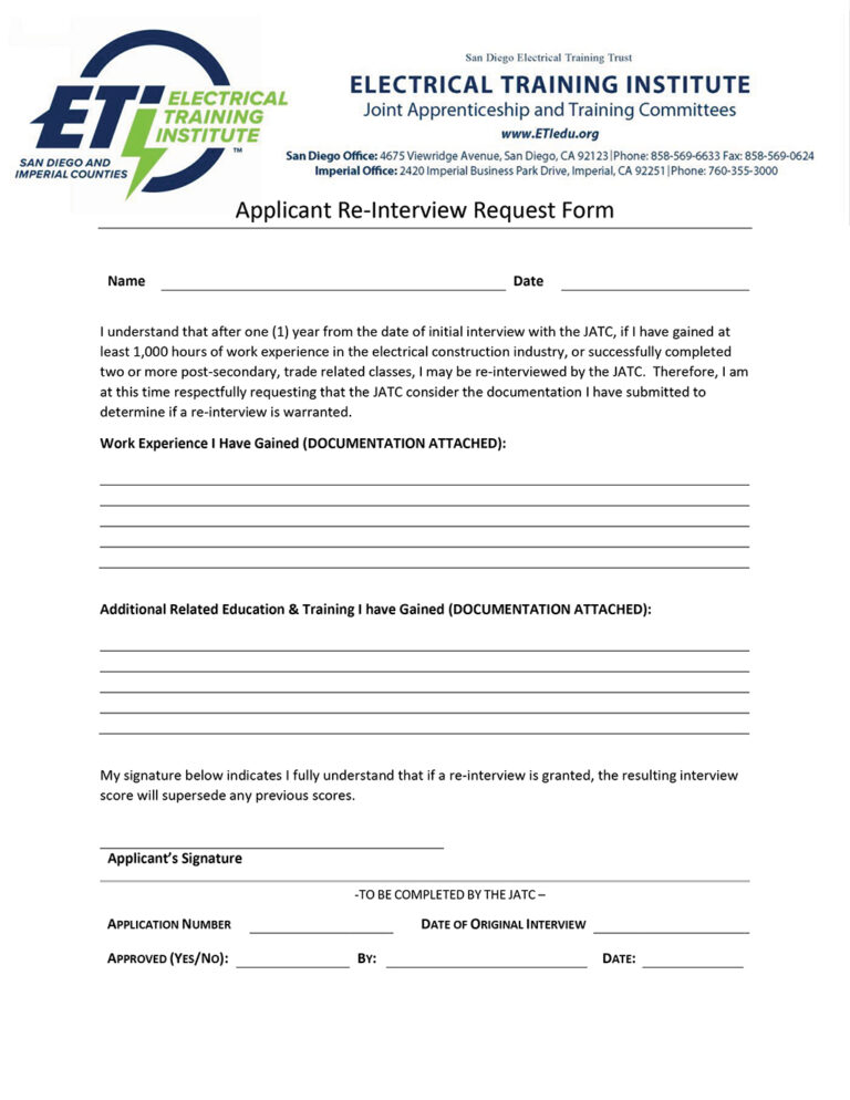 Apply To ETI – Electrical Training Institute